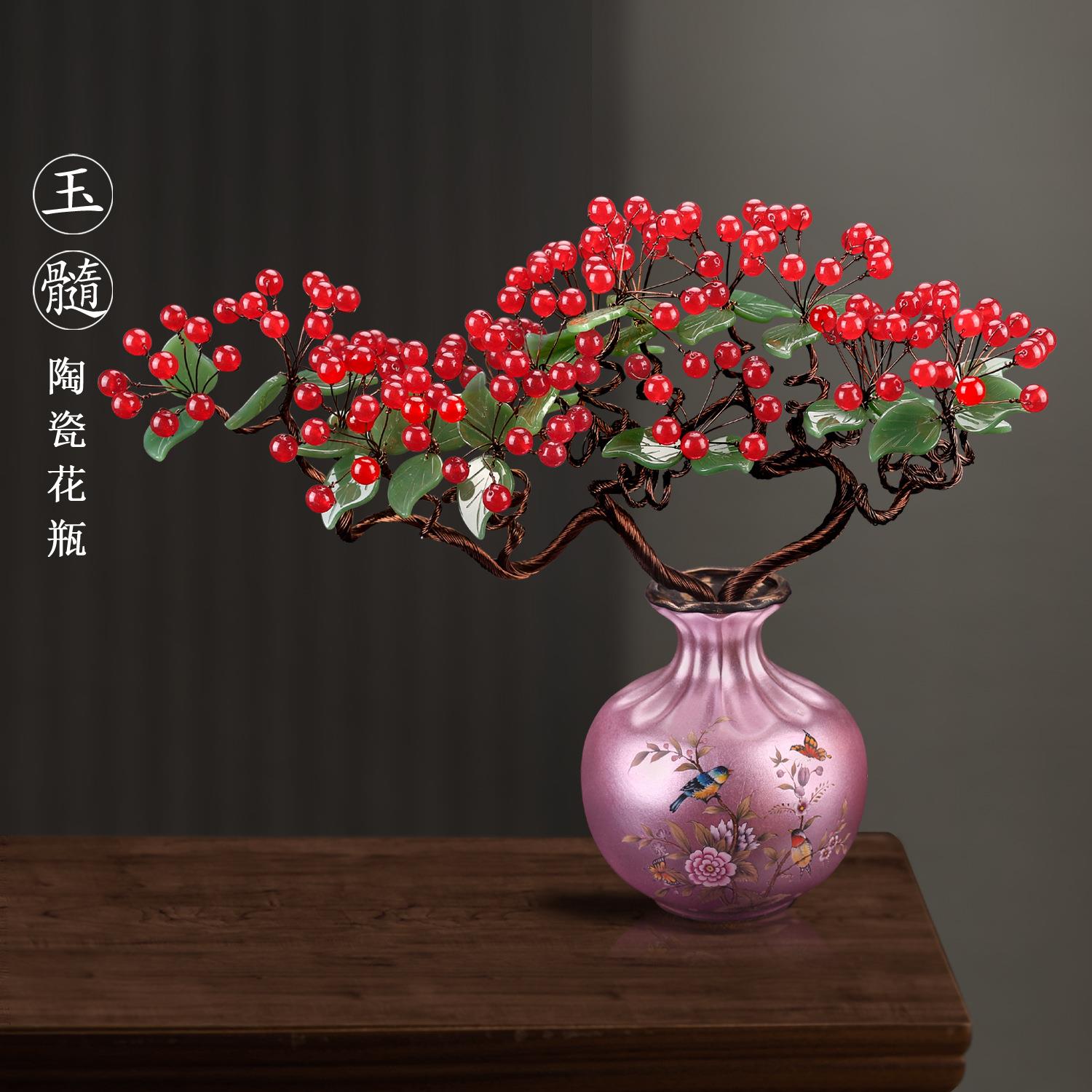 天然玉石摆件玉雕水晶工艺品高档玉器装饰品客厅家居饰品玄关摆件