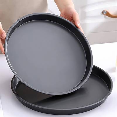 披萨盘饼底托盘烤箱专用披萨烤盘689寸pizza盘子商用蛋糕烘焙模具