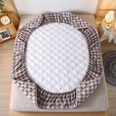 A类母婴级床笠纯棉床笠亲肤棉布床单180cmx200cm床笠标准款 亲肤