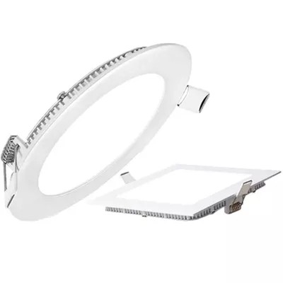 立韬超薄LED筒灯射灯LED面板灯圆形方形超薄平板灯10个包邮10送一