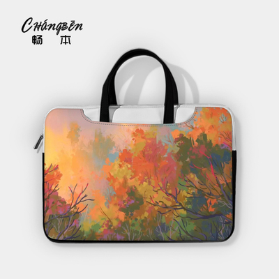 古风笔记本手提电脑包适用苹果macbookair华为matebookd联想小新pro14机械革命华硕15.6戴尔防水16英寸保护套