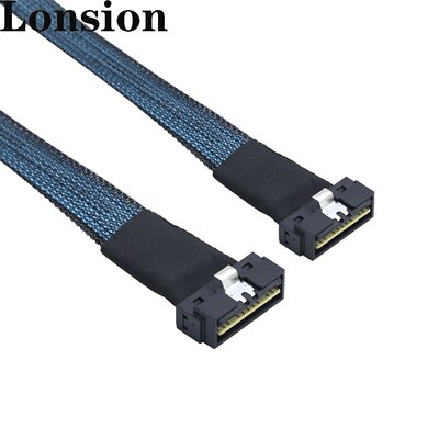 PCIE SlimSAS LP Low profile SFF-8654 8I 74P转LP 8X高速连接线