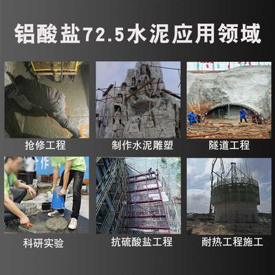铝酸盐72.5水泥耐高温快干早强实验雕塑自流平微膨胀耐磨浇筑浆土