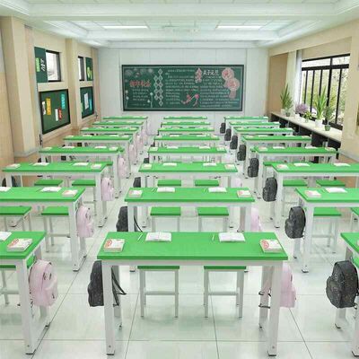中小学生教室课桌椅辅导培训机构桌子双人套装组合学校补习班桌椅