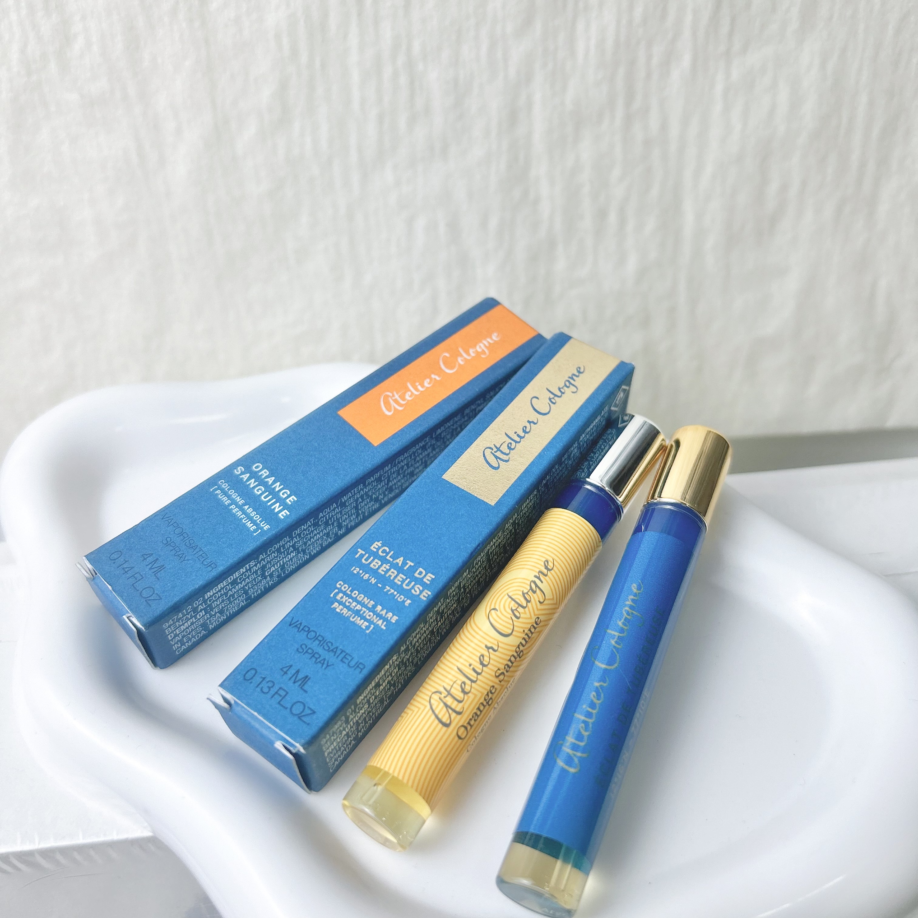 Atelier Cologne欧珑赤霞橘光/幽静晚香玉香水小样4ml22年产