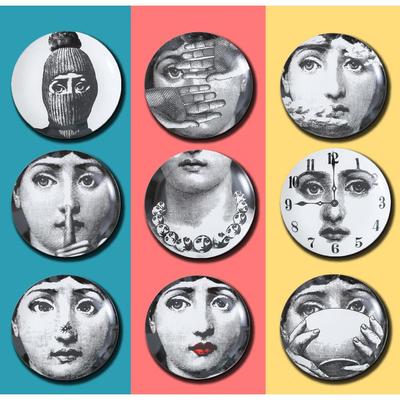 出口意大利人物装饰盘陶瓷人脸盘歌剧名伶艺术挂盘坐盘12寸摆盘