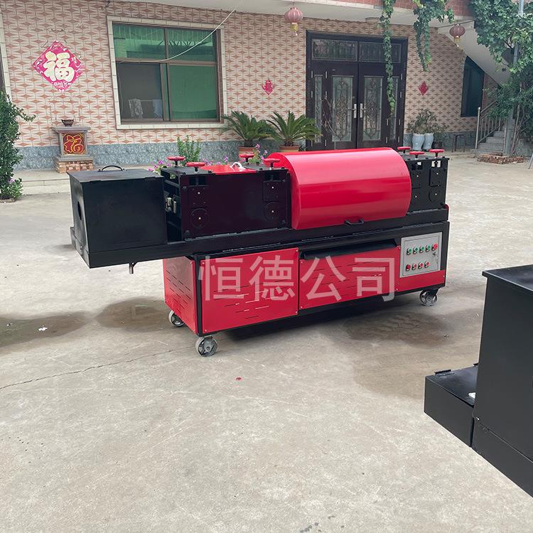 钢管调直机刷漆除锈机小型直管机双曲线全自动脚手架大棚管调直机