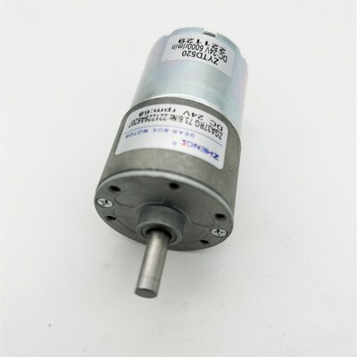 正科电机ZGA37RG永磁直流减速ZYTD520 24V200金属齿轮马达