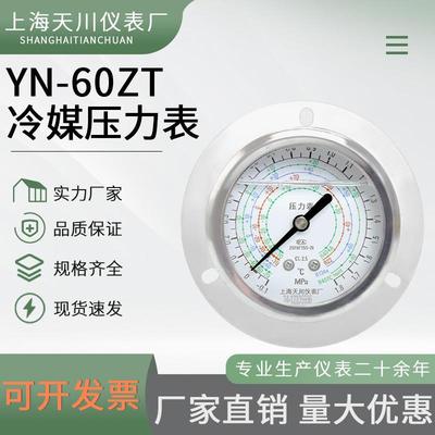 YN-60ZT冷媒表冷煤压力表空调冷库机组加氟表高低压油表液压表