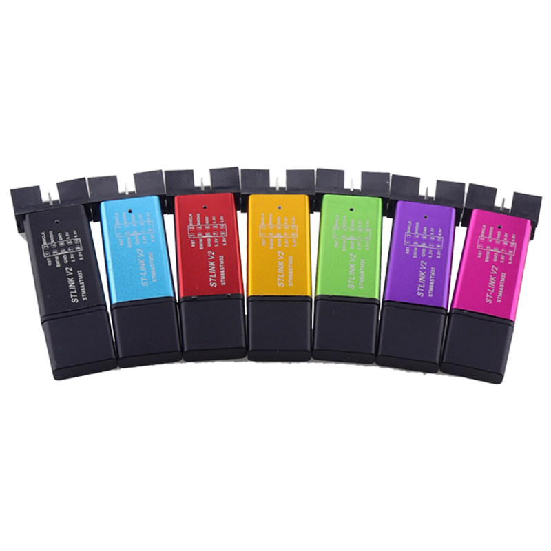 STLink V2仿真器STM8编程器stlink下载器STM32线烧录器连接调试器