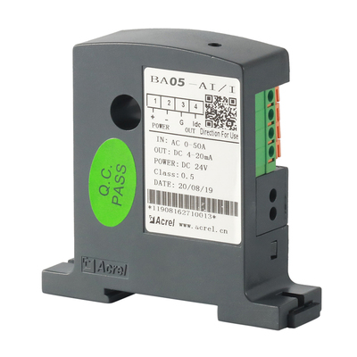 安科瑞BA05/10/20/50-AI/I/V-T电流变送器变送输出4-20mA或者0-5V