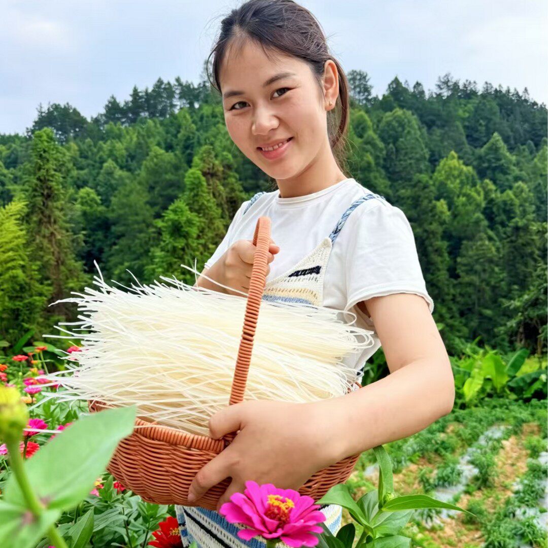 贵州三穗岑巩特色传统工艺手工干米粉无需泡发