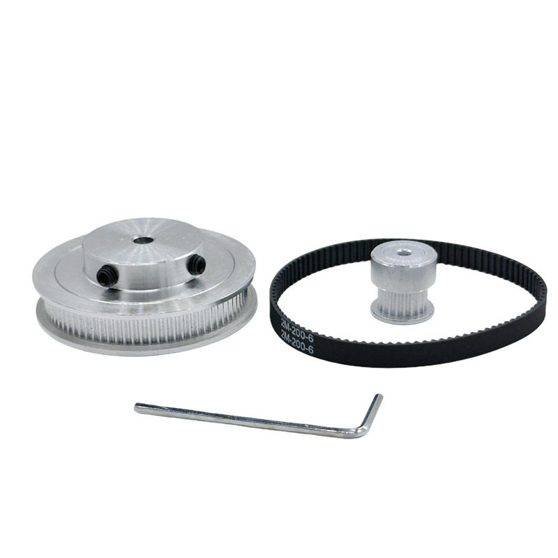 2GT同步皮带轮2M20齿/80齿内孔3-14mm 1:4皮带宽度6/10mm标准涨紧