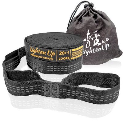 极速2Pcs 300gcm 20 Rings Hammock Strap Outdoor Camping Hammo