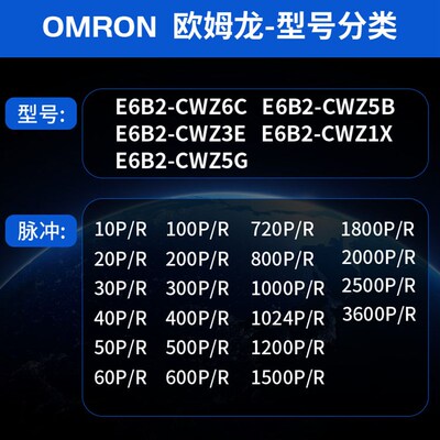 E6B2-CWZ6C 1024P/R 2M旋转编码器2000P 1200P 1800P 2500P 3600P