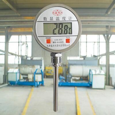 数显温度计WST411不锈钢工业高精度测温仪显示器双金属电子温度表