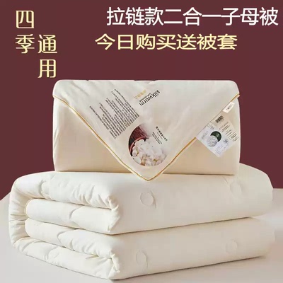 【送被套】四季通用拉链二合一子母被加厚冬被春秋保暖被学生宿舍