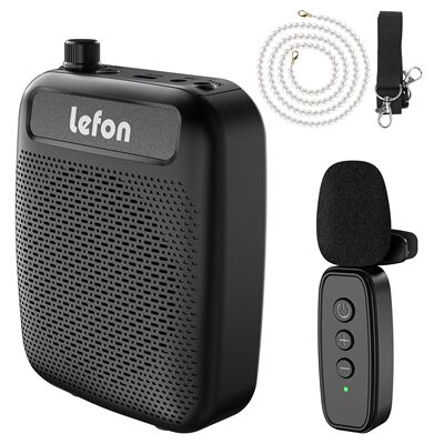 Portable Wireless Voice Amplifier with Lavalier Microphone R