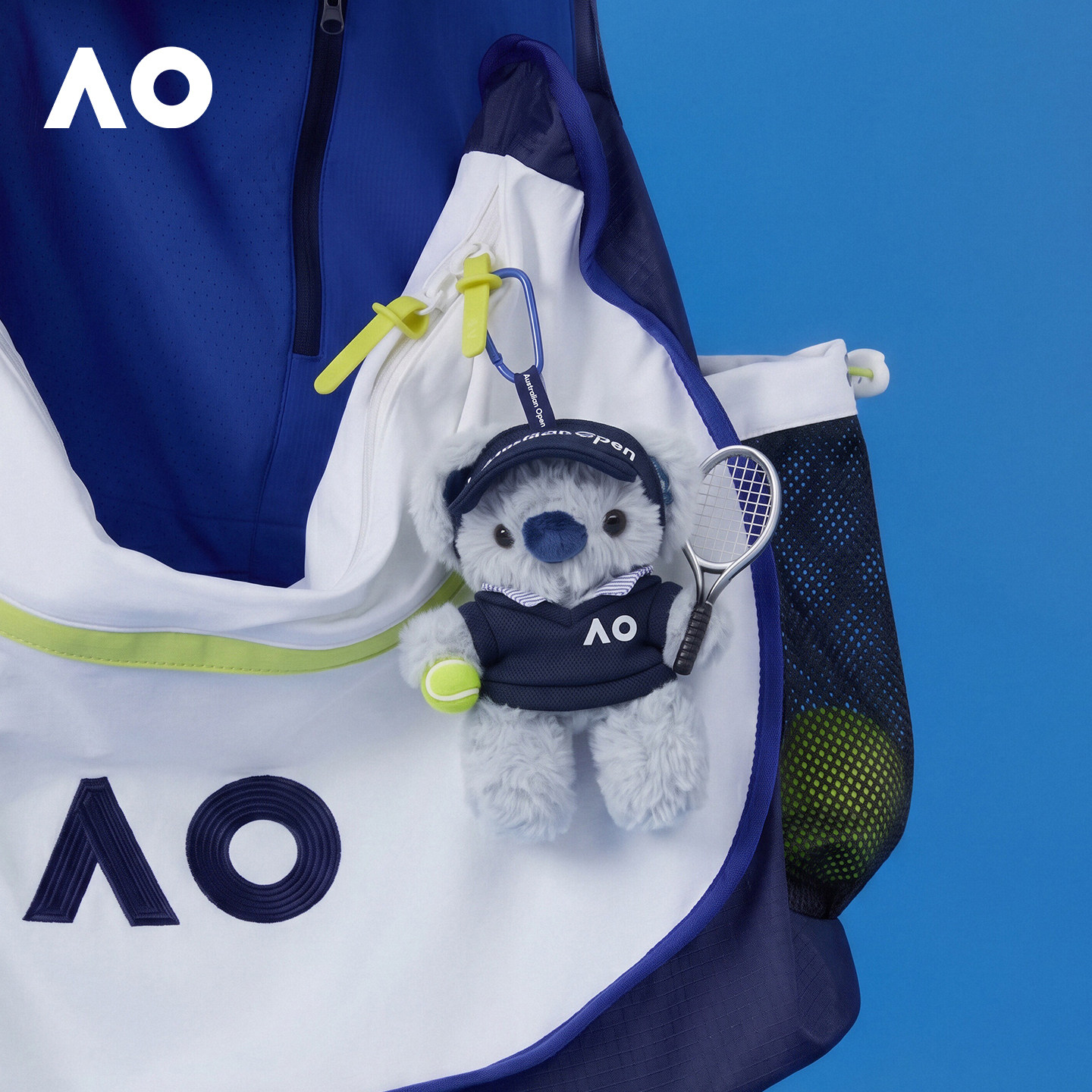 AO澳网元气毛绒考拉网球挂件新款赛事周边纪念品玩偶包包创意挂饰