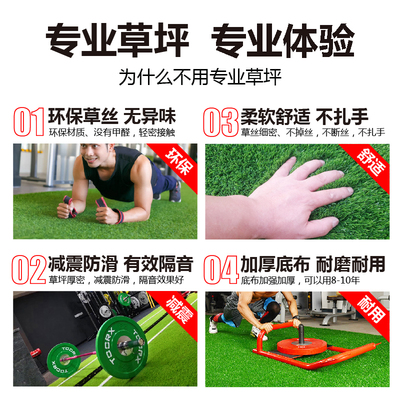 极速健身房草坪草皮健身专用运动私教区I跑道定做地毯工作室假草