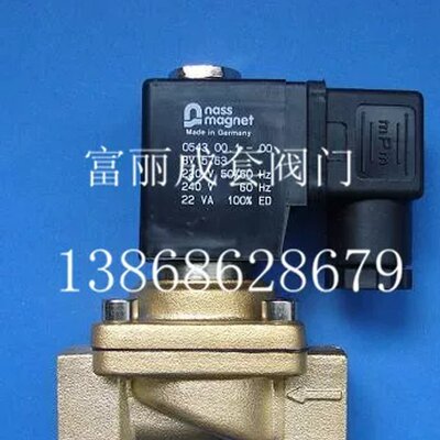 议价耐斯NASS电磁阀0543 00.1 00BV5763黄铜电磁阀113-030-0035