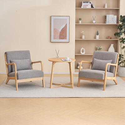 A9L单人发懒台27537人阳椅设计师躺椅民宿沙酒店洽谈客厅休实木闲