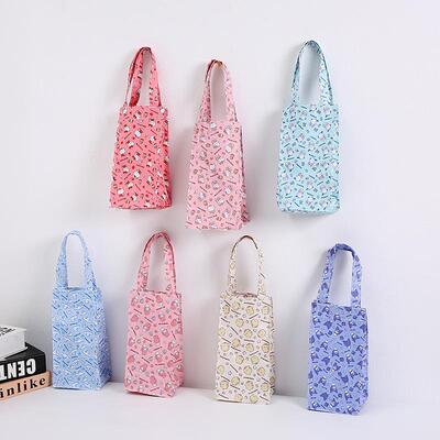 新款卡通重影系列防水手拎焖烧壶水壶袋保温杯手提袋折叠伞收纳袋