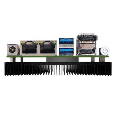 倍控X86迷你主机QNAS开发版N100双网口DIY嵌入式NAS工控主板串口