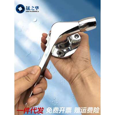 不锈钢内外双开R把322手锁F-840-L/滚手轮L锁紧式手柄F滚A轮锁紧