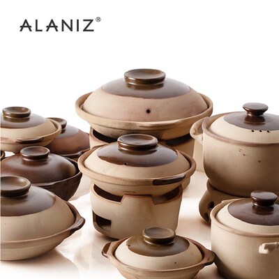 alaniz小号土砂锅炖锅家用陶土老式煲汤沙锅煲仔饭燃气灶土锅专用