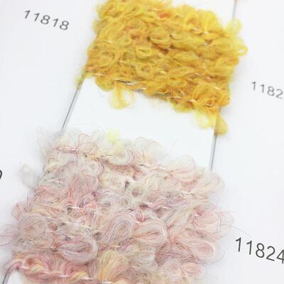 高速圈1.8毛支羊毛圈圈圈纱立体圈纱线粗针纱大圈线羊毛KWV混纺纱