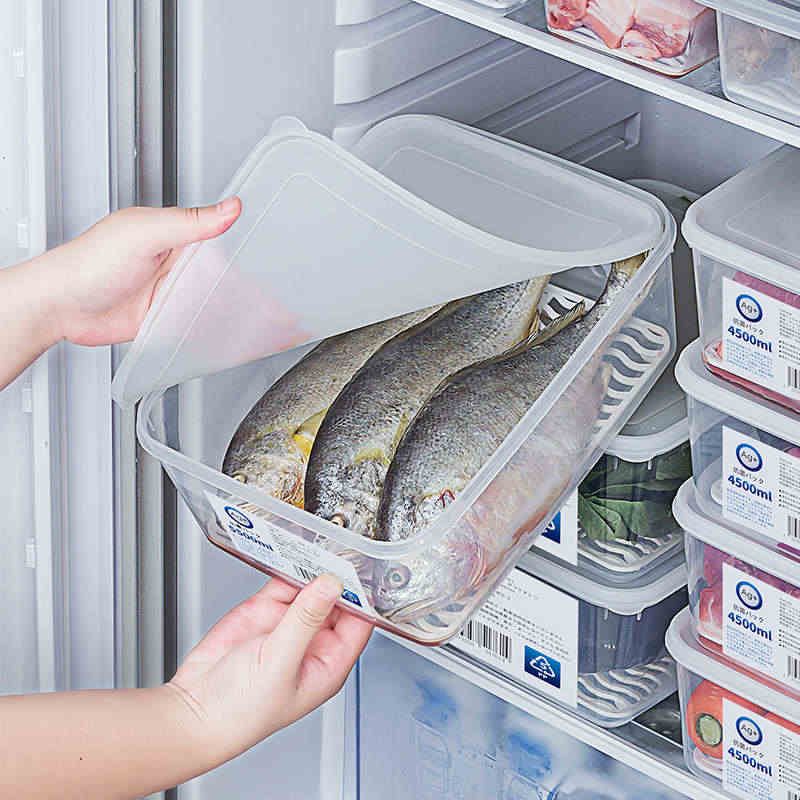 银离子抗菌保鲜盒冷冻室专用肉类储藏盒食品级冰箱专用食物收纳盒