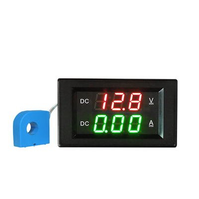 YB4835HVA DC5-100V霍尔电流表双向直流数显300V两线电压表头数字