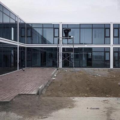 黔东南玻璃幕墙集装快箱房水可移动办公式室会议HQG室拼茶间