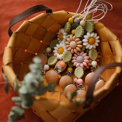 极速Baby Handmade Pacifier Chain CElip Dummy Nipples Holder