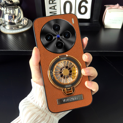 vivoX100硅胶商务后壳陀螺带支架