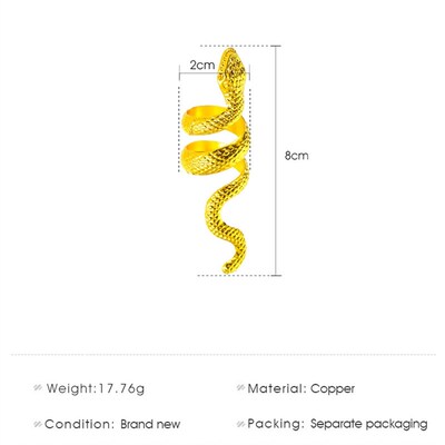 极速Vintage Snake Knuckle Rings Punk Serpent RepStile Open R