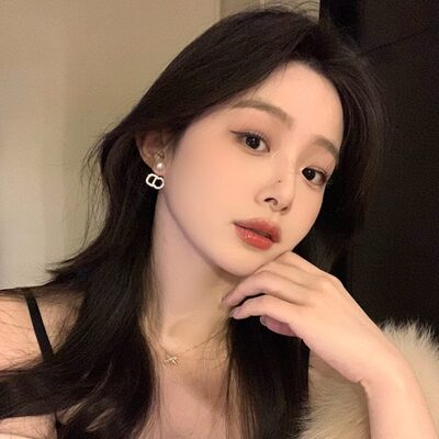 韩系气质满钻CD字母珍珠两戴后挂式耳环女级感轻奢秋冬耳饰耳钉