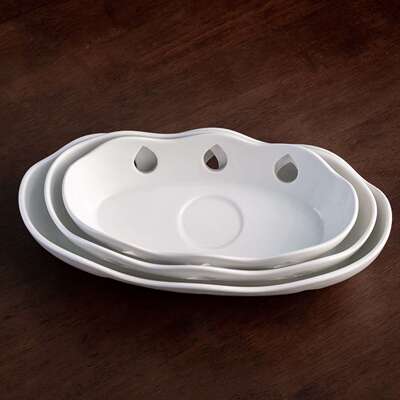 座创锤点系列暖鱼炉家陶瓷餐MUI盘保温餐具餐用意厅加热炉蒸鱼盘