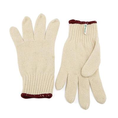 全棉纱线手套塑植绒半F皮手套劳保12加厚型点冬季款AS0WNU副005