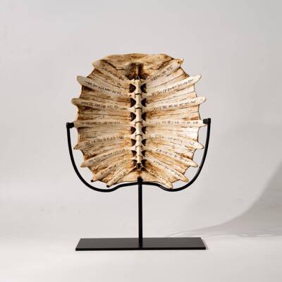 现代桌11644中古高端仿古石甲骨文龟背创意摆件面办室工化艺品装