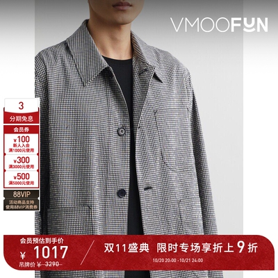 【D11抢先购】YMC 男秋冬宽松格纹棉质混纺夹克