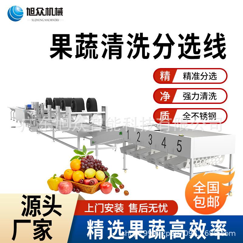 脐橙分拣清洗风干流水线百香果选果机分选机柠檬土豆水果加工设备