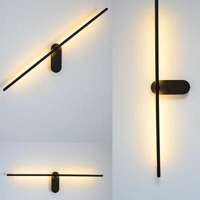 后极简线条LED76385灯简约现代个性床壁头卫生间创意灯暖光灯楼梯
