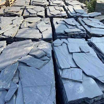 厂家不规则铺青石碎板拼石毛乱型文化石路仿古户LB外板岩片石石