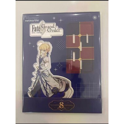 韩谷 fgo 2025韩国AGF saber立牌 阿尔托莉雅 有底座 赠背卡