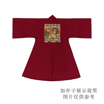 惜物国风 明制传统汉服织锦锻四合云纹对襟M文武官补服合领衫披风