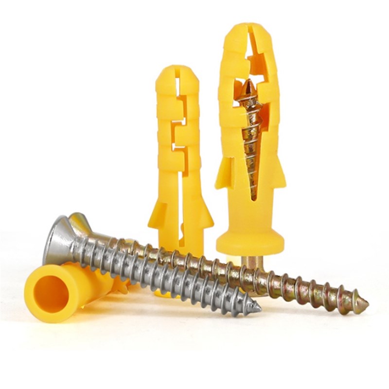 厂家直销小黄鱼塑料膨胀螺丝涨钉胀塞尼龙蓬胀6mm8mm10mm
