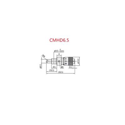 微分头自动千分尺头带六角锁CMH6.5CMHD13CMHN13CMHN25自锁测微头