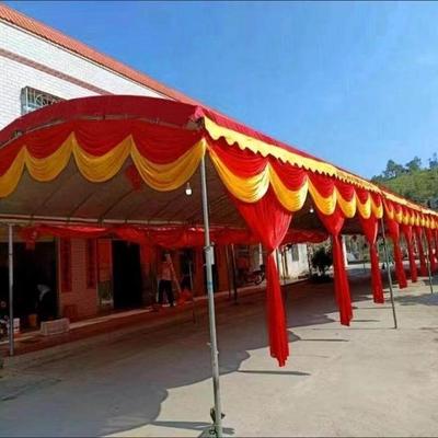 婚庆酒席 活动篷房棚房纱幔装饰幔户外大棚帐篷喜棚装饰吊顶幔